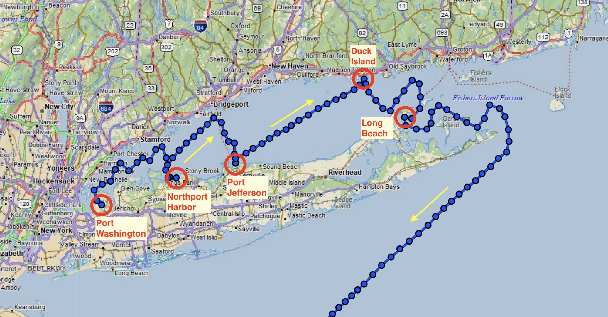 Long Island Sound: Return Passage to St. Simons Island, Georgia | Sept ...